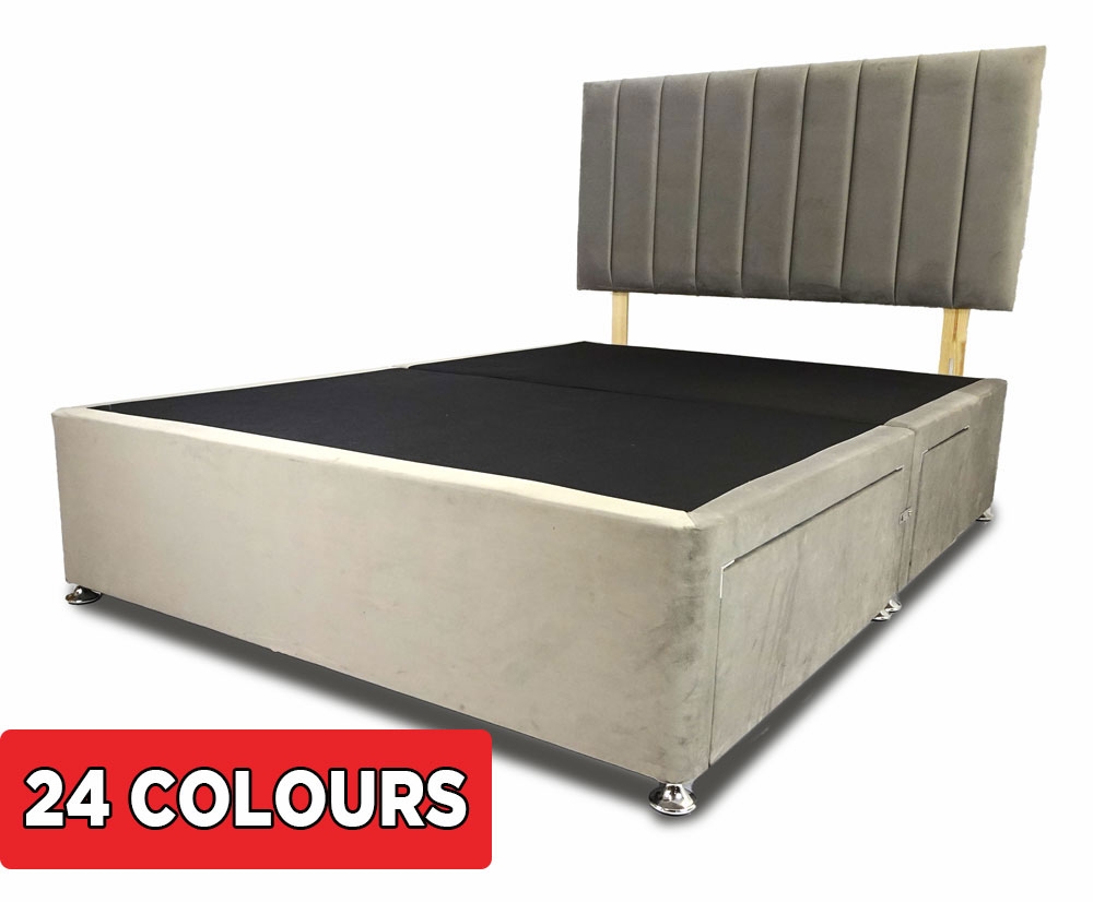 Romantic Horizon Double Divan Bed Base And Headboard