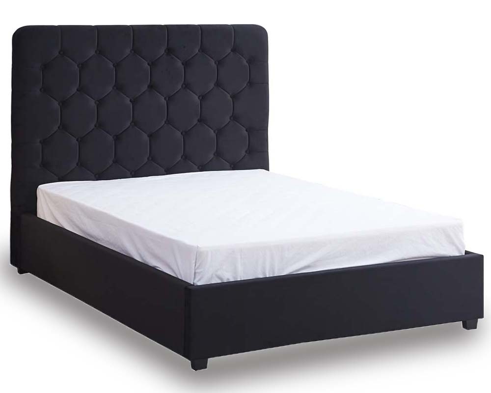 Mansion Black Double Bed Frame