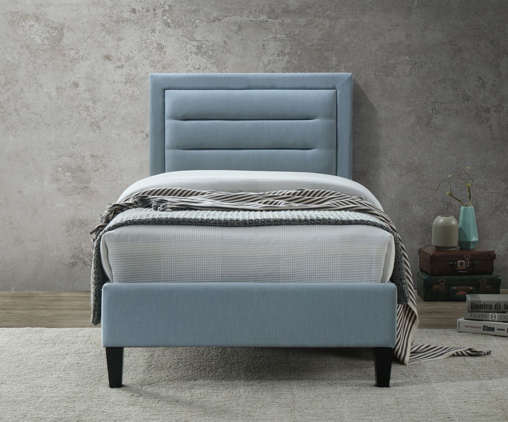 Casso Blue Single Bed Frame