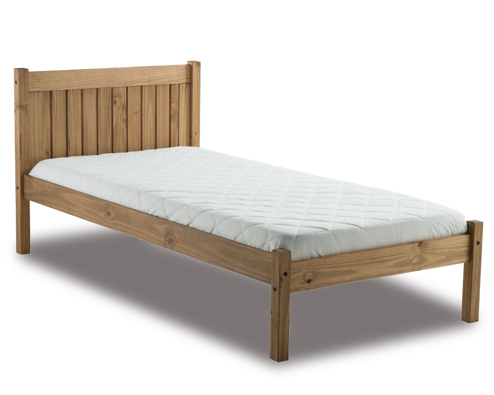 Ryan Antique Pine Single Bed Frame